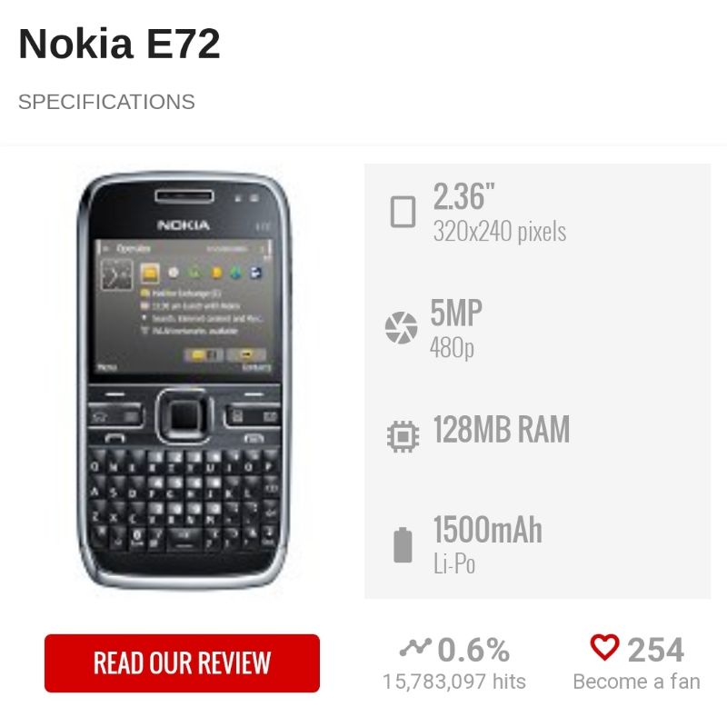 Jual NOKIA E72 BARU HP JADUL HP NOSTALGIA 100% ORIGINAL | Shopee Indonesia