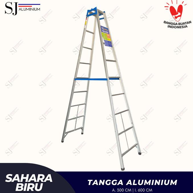 Jual Tangga Lipat Aluminium Ladder Sahara - Ukuran 3 Meter / 3 M / 300 ...