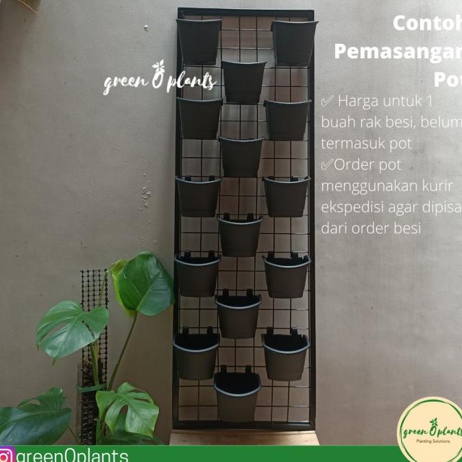 Jual Rak Besi Tanaman Dinding Vertikal Vertical Garden 120cm x 40cm ...