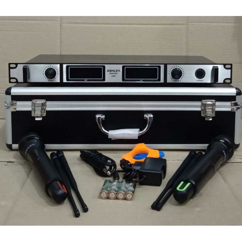 Jual Microphone Wireless Ashley Vocal Artist + Koper Mic Genggam ...