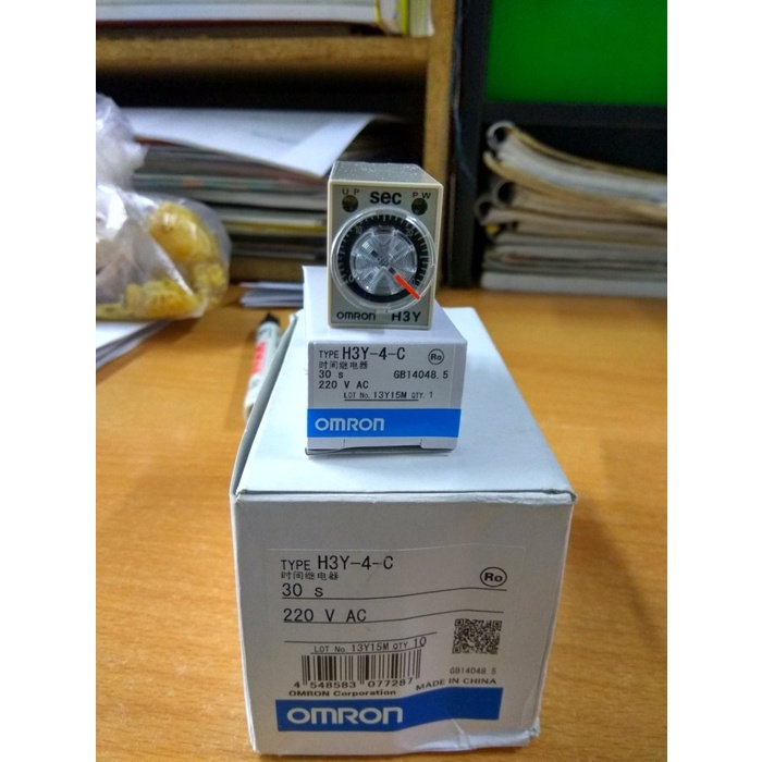Jual Timer H3Y - 4 C 30 sec AC 220V Omron Original | Shopee Indonesia