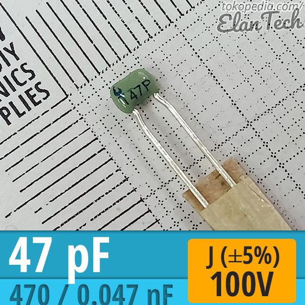 Jual 47pF / 470 MLCC Torch Ceramic Capacitor 47 pF Kapasitor Elan73c ...