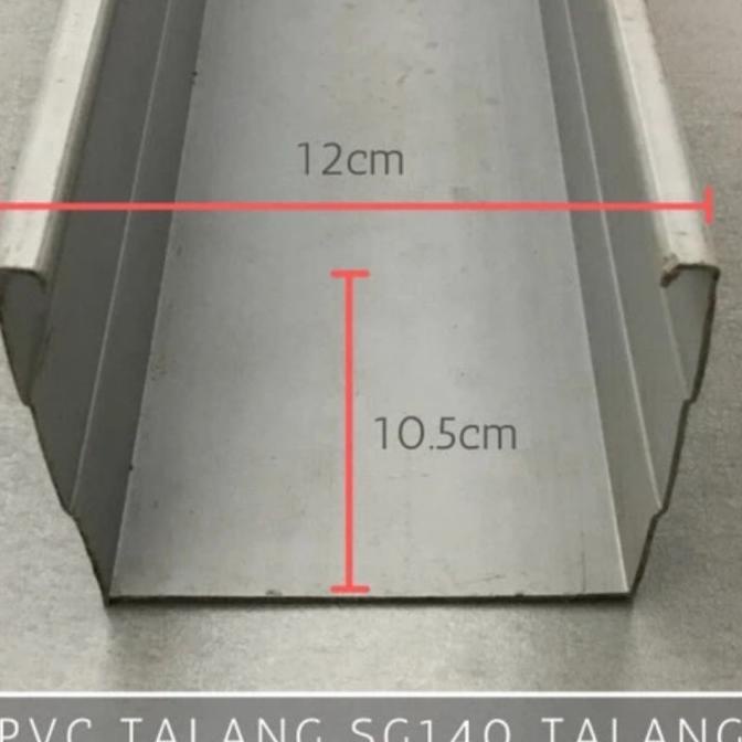 Jual Talang Air Per Meter PVC Kotak SG 140 4" 4 Inch | Shopee Indonesia