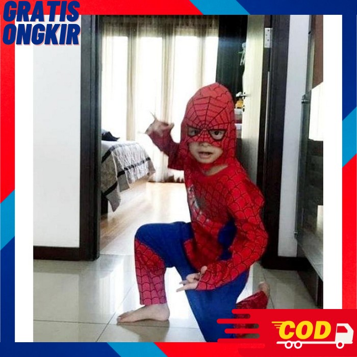 Jual Sepiderman Baju Stlan Anak Laki2 Baju Setelan Sepidermen Umur 1 2 ...