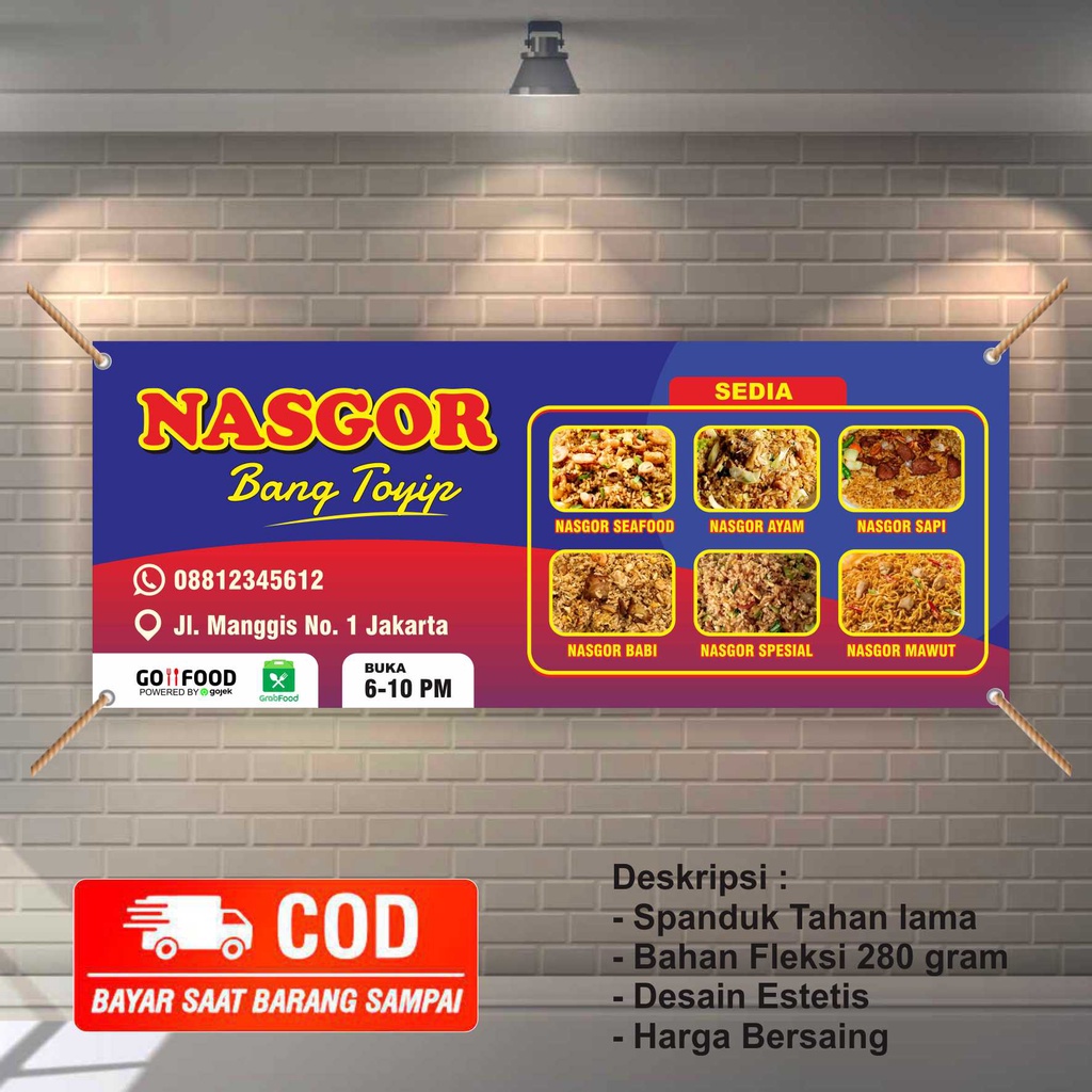 Jual Spanduk / Banner / MMT / Invitation / Backdrop jual nasi goreng ... Jual Spanduk / Banner / MMT / Invitation / Backdrop jual nasi goreng ...