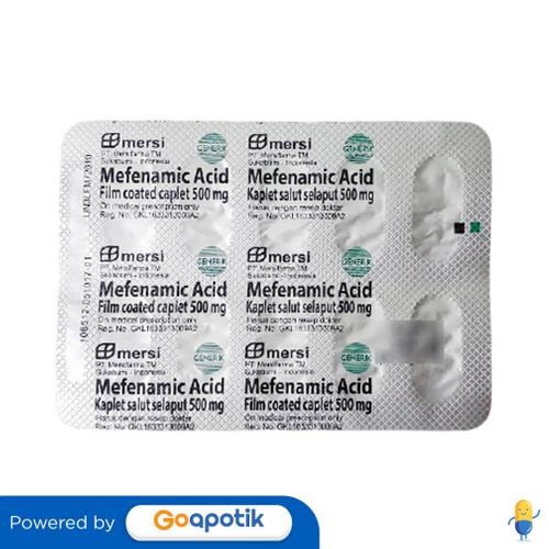 Jual MEFENAMIC ACID MERSIFARMA 500 MG STRIP 10 KAPLET | Shopee Indonesia