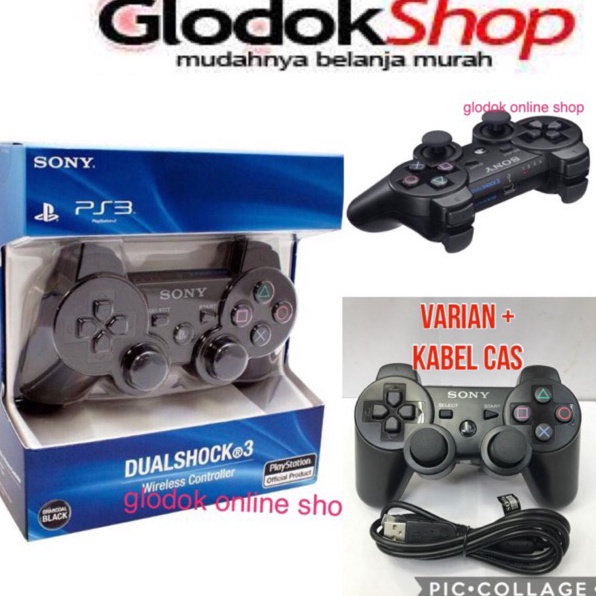 Jual Exclusive Stik PS3 Wireless ori pabrik + kabel USB cas Ready ...