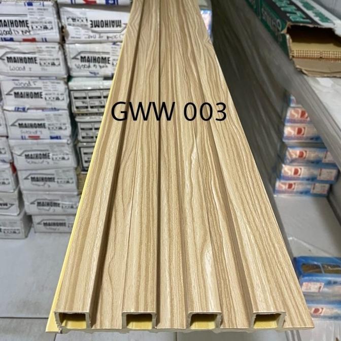 Jual New Wallpanel Wpc Motif Kayu Wallpanel Dinding Wpc Dinding Golden Discount | Shopee Indonesia