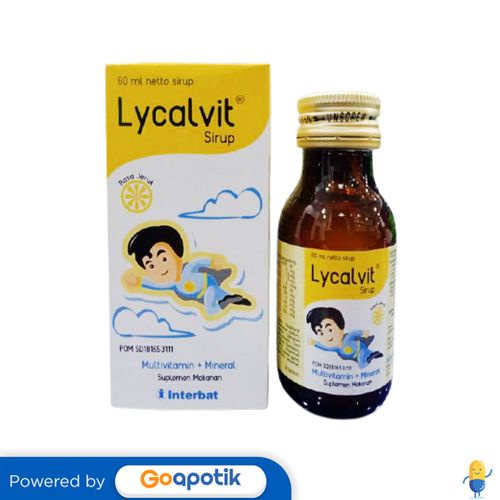 Jual Lycalvit Sirup 60 Ml | Shopee Indonesia