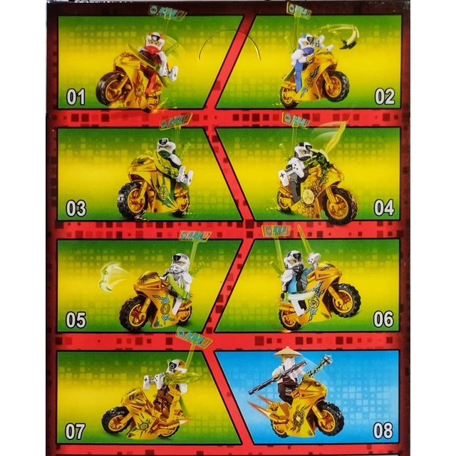 Jual mainan anak ninjago motor keren + ninja minifigure Kay Jay Cole ...