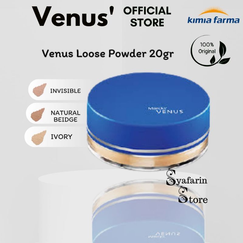 Jual Venus loose powder All Variant (Natural, ivory,invisible)ed 2027 ...