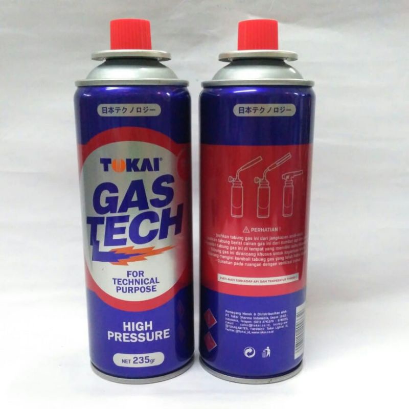 Jual TOKAI Gas Tech High Pressure Tabung Portable 235 gram Original ...