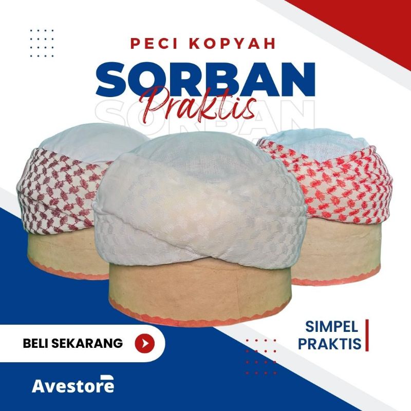 Jual Peci Kopyah Surban - Praktis Simpel Tinggal Pakai | Shopee Indonesia
