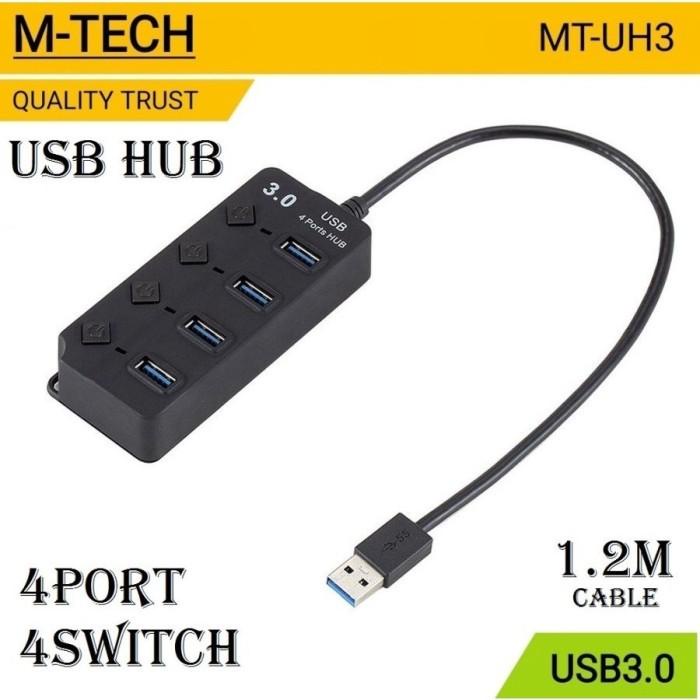 Jual M-Tech Usb Hub USB 3.0 MT-UH3 4Port Original | Shopee Indonesia