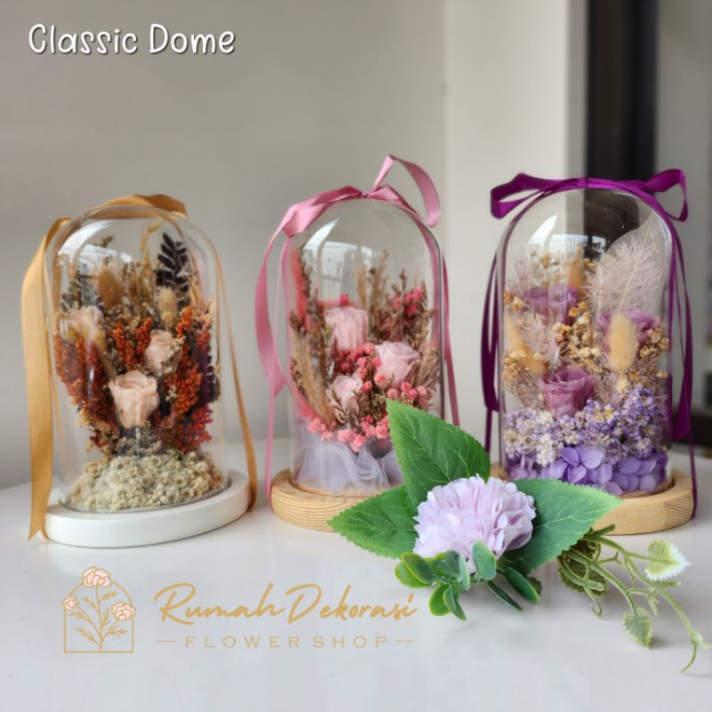 Jual Classic Dome Rustic (Rose 3) Kaca Premium | Shopee Indonesia