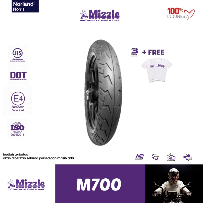 Jual Ban Motor Mizzle M700 100/80-17 Tubeless Free Pentil! | Shopee ...