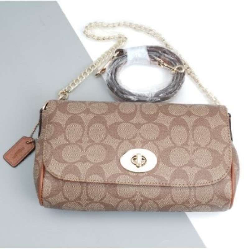 Jual COACH Mini Ruby Crossbody In Signature Canvas Khaki ORIGINAL ...