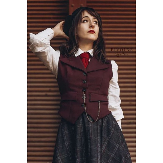 Jual Vest wanita Vintage gaya eropa prancis musim semi Victoria ...