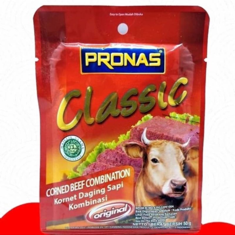 Jual Pronas Classic Corned Beef 50gr Kornet Sapi | Shopee Indonesia