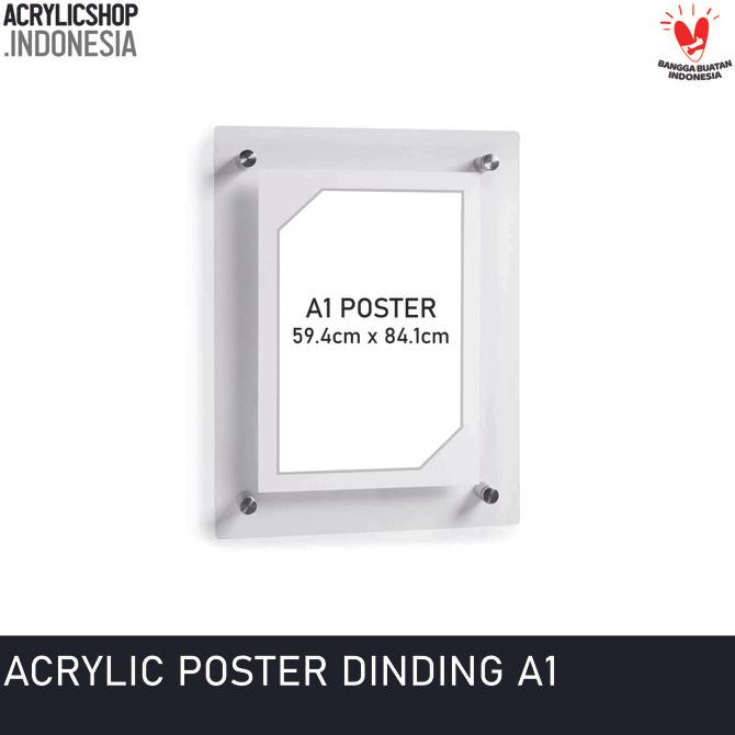 Jual Acrylic Display Wall Frame Poster A1 / Bingkai Akrilik Poster ...