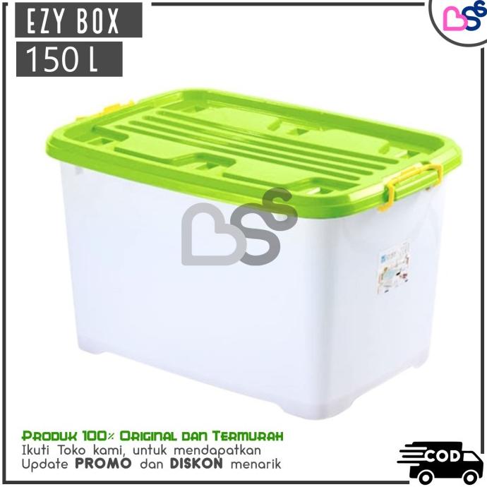 Jual CONTAINER PLASTIK EZY UKURAN 150 LITER BOX CONTAINER | Shopee ...