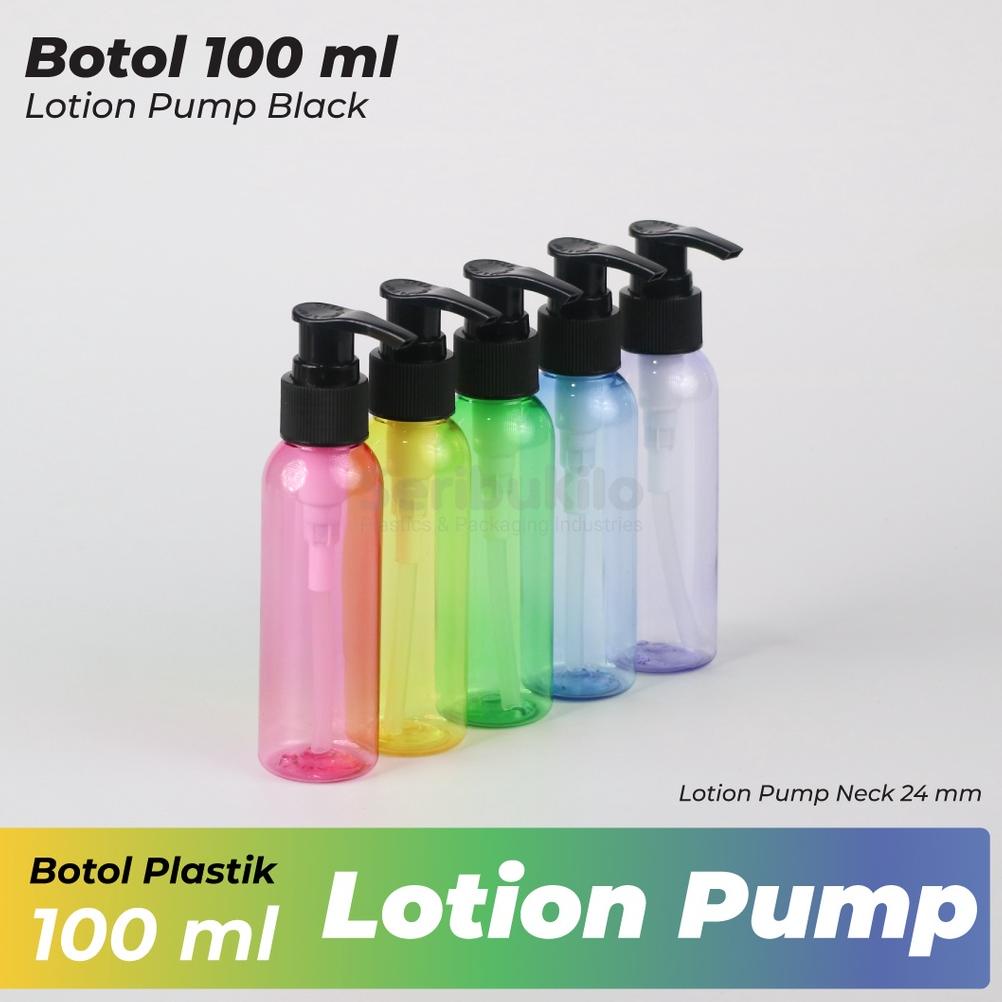 Jual Botol Plastik 100 Ml Pet - Tutup Pump Hitam / Botol Lotion Pump Hitam 100Ml | Shopee Indonesia