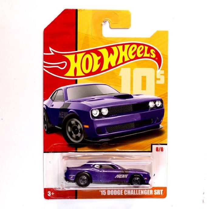 Jual Hotwheels 15 Dodge Challenger SRT Hemi Ungu Throwback 10s Rare ...