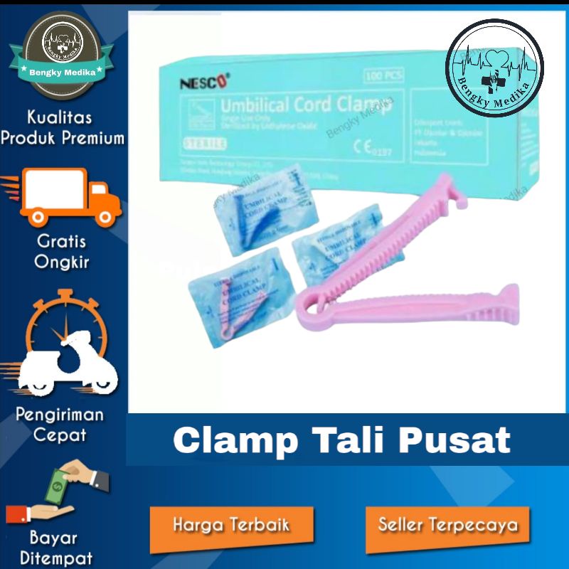 Jual Klem Tali Pusat Bayi Umbilical Cord Clamp Sterile Penjepit Tali ...