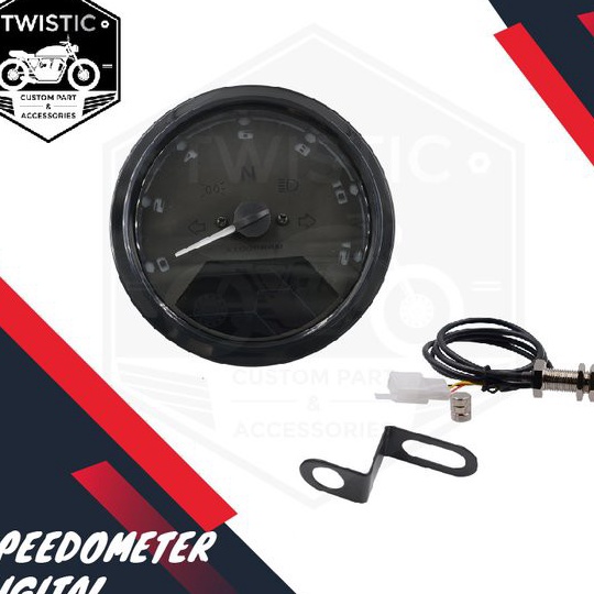 Jual Speedometer Digital Motor Custom Universal W175 Benelli Scorpio ...