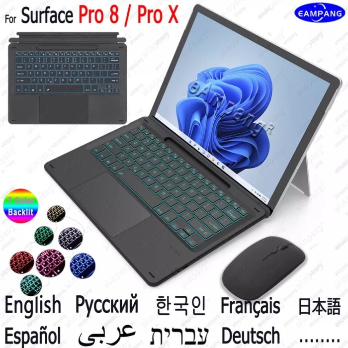 Jual KEYBOARD SURFACE PRO 8 MICROSOFT PRO X WIRELESS BLUETOOTH ...
