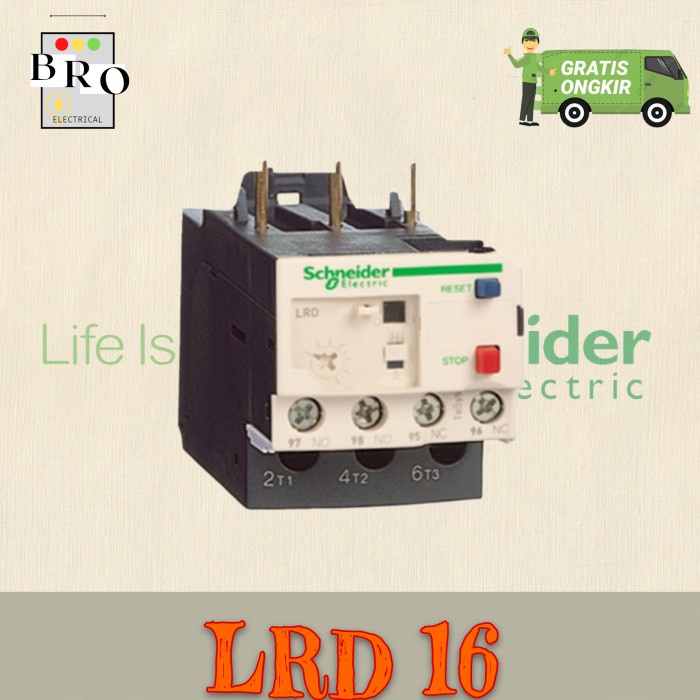 Jual Relay Schneider Thermal Overload Lrd16 / Lrd 16 9A - 13A | Shopee ...
