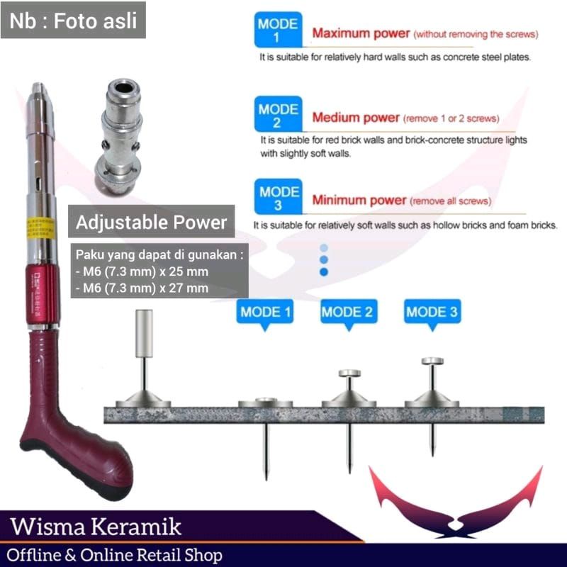 Jual beton nail gun paku tembak pistol paku baja manual rivet tufting ...