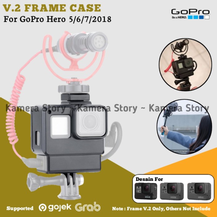 Jual Ulanzi Vlogging Case Gopro Hero 7 Black Vlog Casing Hero 5 6 7 Frame | Shopee Indonesia