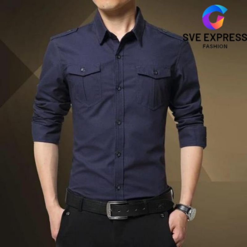 Jual KEMEJA TACTICAL PRIA LENGAN PANJANG SERAGAM PDH POLOS BELI 5 ...