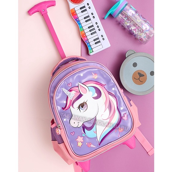 Jual QB70 TAS DORONG TROLLEY ANAK PAUD / TK / PLAY GROUP PEREMPUAN ...