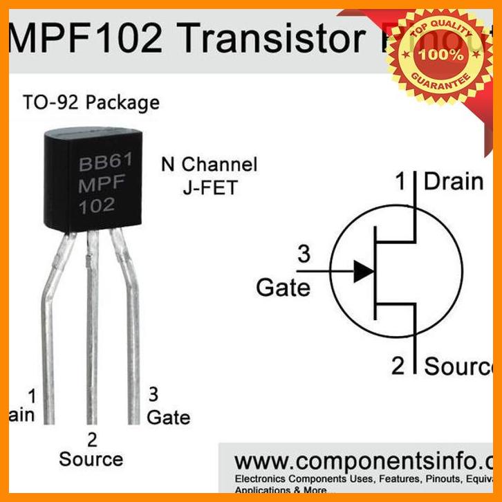 Jual (JWE) MPF102 MP F102 MPF 102 N-CHANNEL RF AMPLIFIER JFET ...