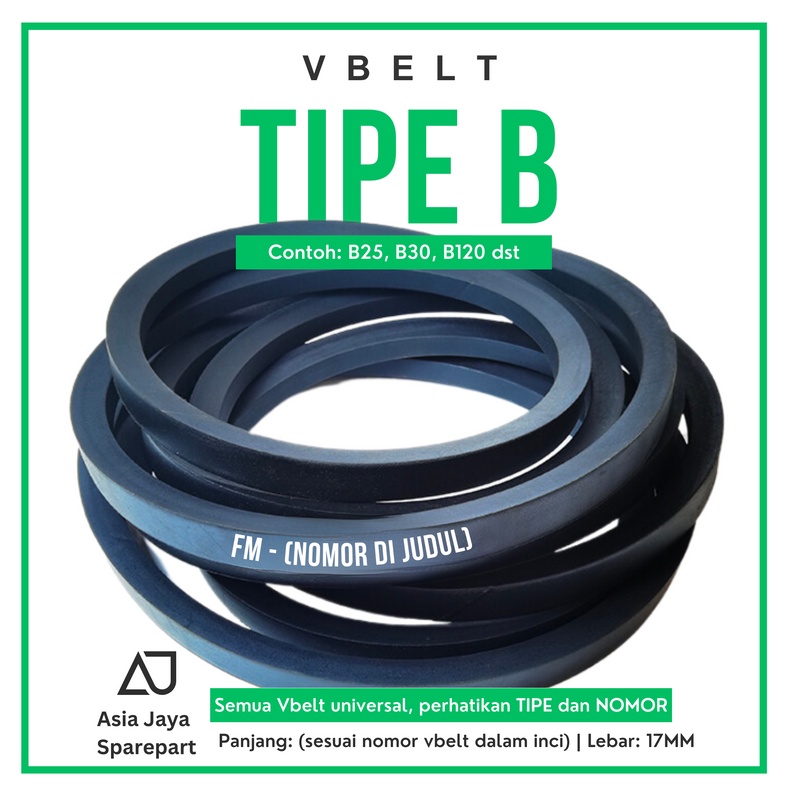 Jual B39 5390 TIPE B VPOWER Fan Belt Van Belt Vbelt Mesin Cuci Otomotif Mobil Tali Kipas Auto ...