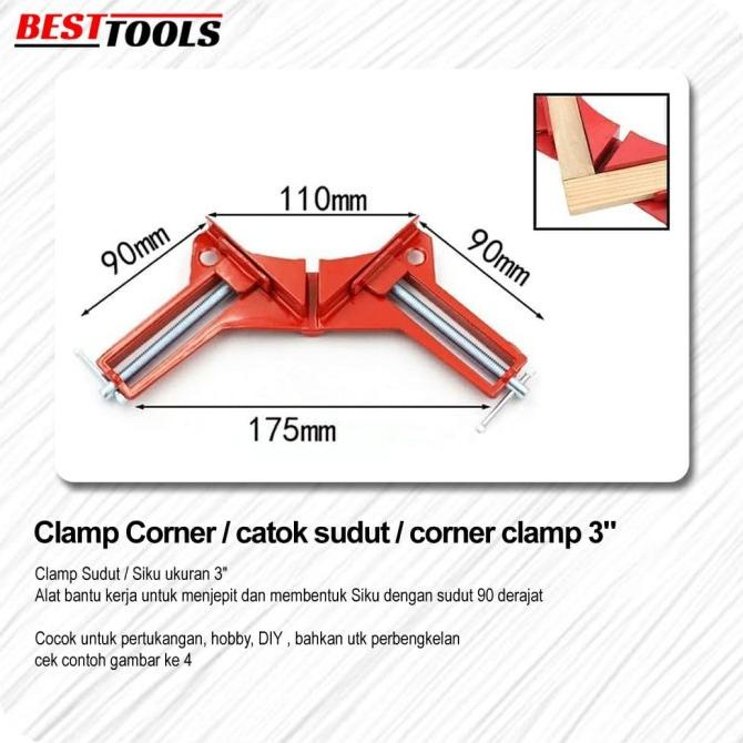 Jual !!!!!!] 130 GRAM CORNER CLAMP KLEM SUDUT SIKU | Shopee Indonesia