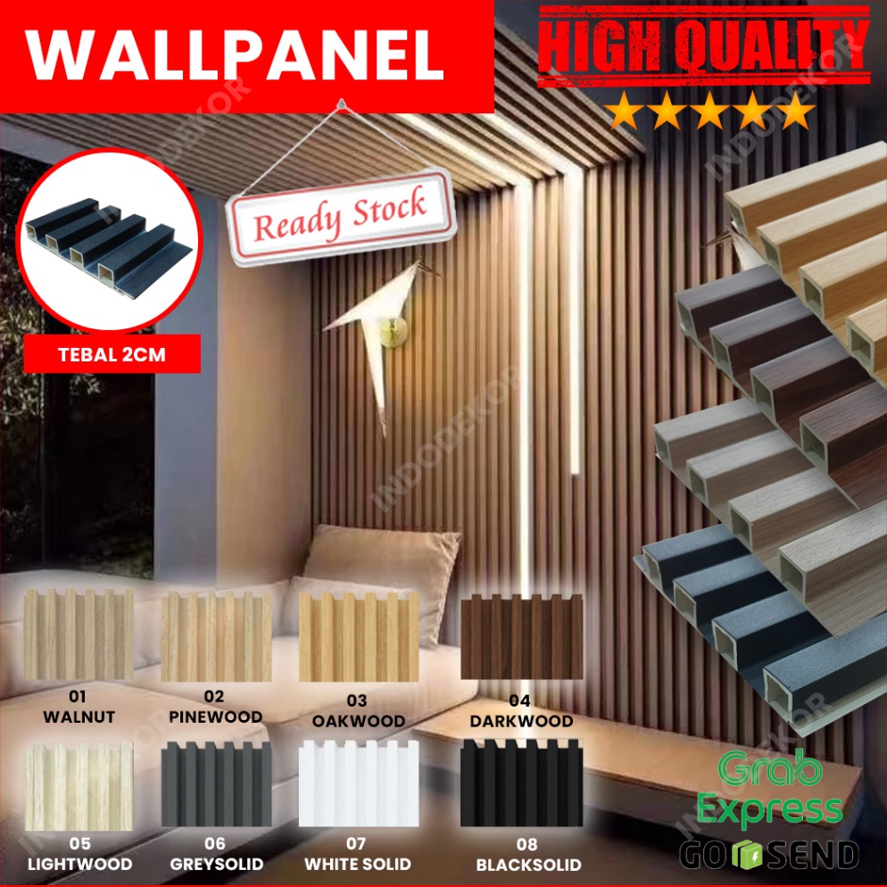 Jual Wood Panel WPC / Wall Panel PVC / Woodpanel Wallpanel Kisi Kisi ...