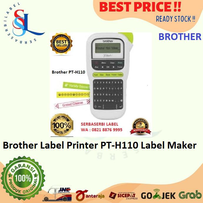Jual Brother Label Printer PT-H110 Label Maker | PTH110 Label Maker ...