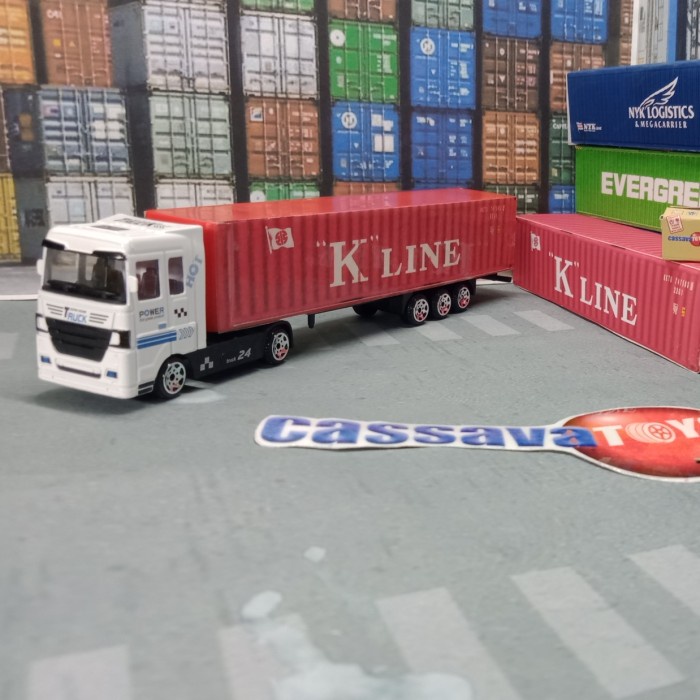 Jual MUST HAVE!! DIECAST TRUCK CONTAINER KLINE - TRUK KONTAINER TERBARU ...