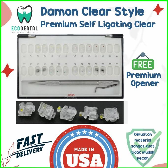 Jual Made in USA Behel Passive Self Ligating Clear (Damon Clear Style) | Shopee Indonesia