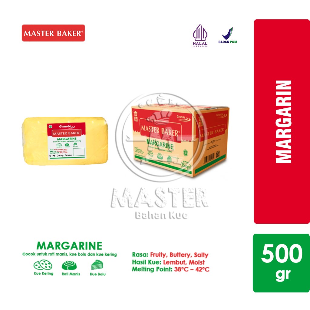 Jual Margarin Serbaguna Margarine Grande Master Baker [500 gr] | Shopee Indonesia