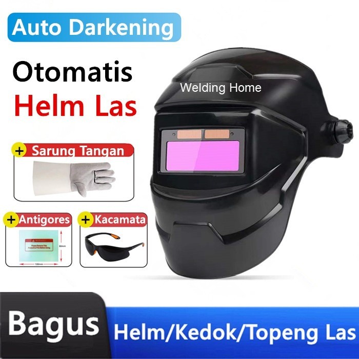 Jual Helm Kedok Las Otomatis Kacamata Las Auto Dark Welding Helmet ...