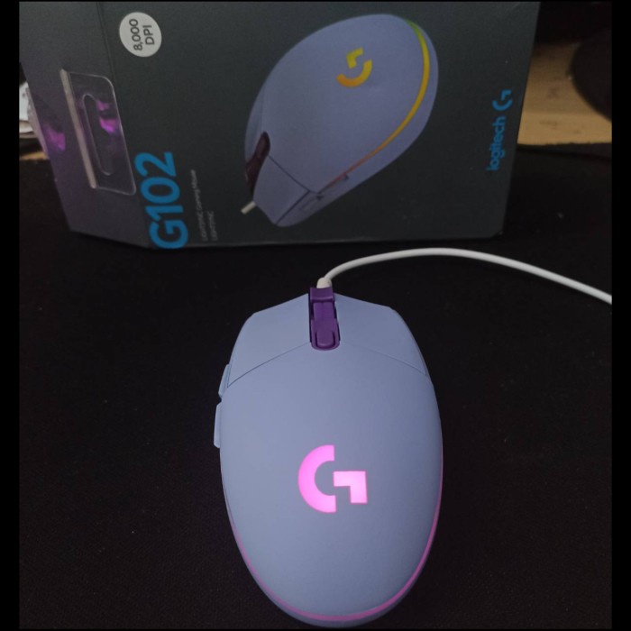 Jual LOGITECH G102 LIGHTSYNC PURPLE EDITION | Shopee Indonesia
