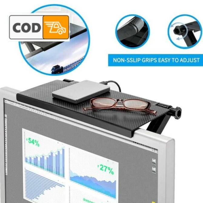 Jual Rak Meja Gantung Atas Tv Monitor Komputer Tahan Panas Multifungsi ...