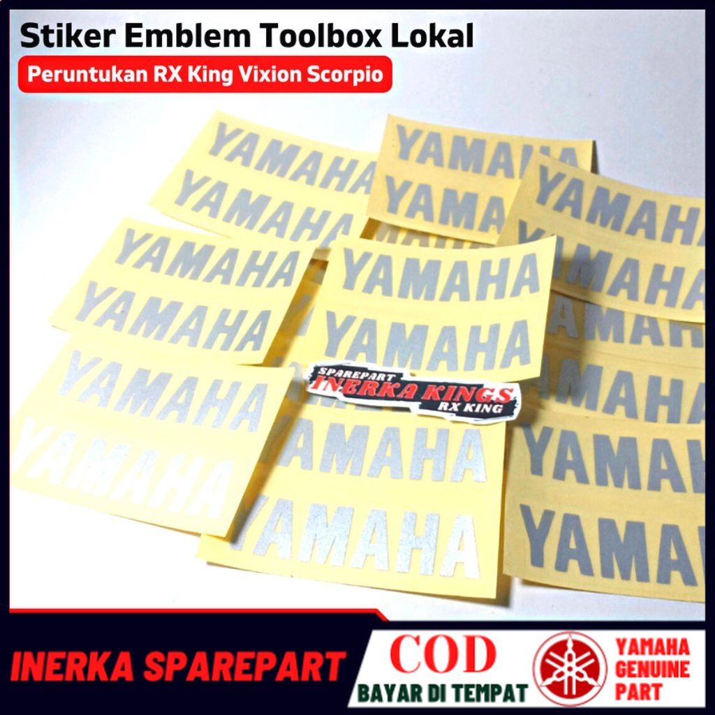 Jual Stiker Sticker Emblem Toolbox Jok Belakang Silver Rx King CKD ...