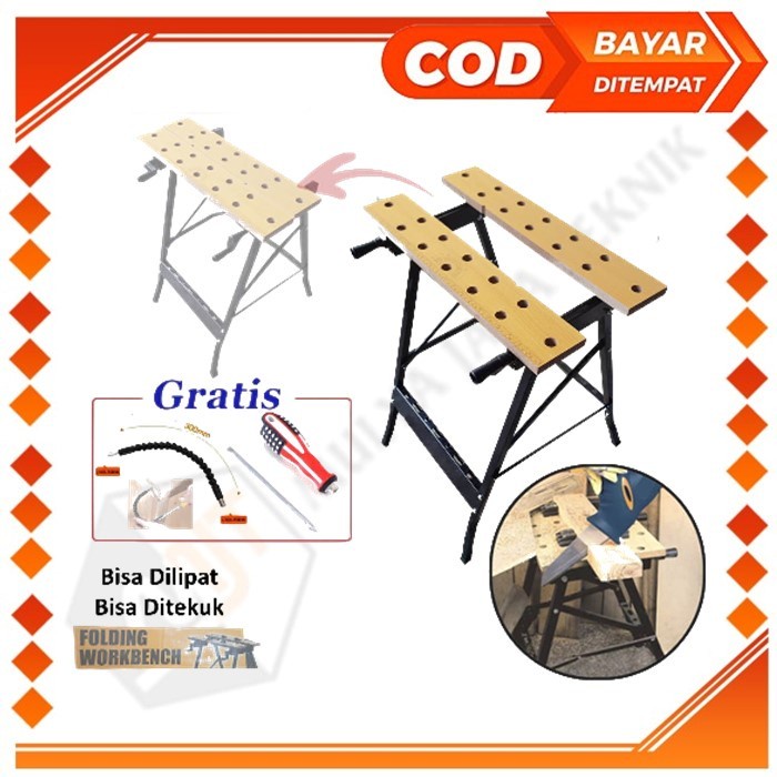 Jual Meja Kerja Workbench Krisbow Kayu Craft Work Original 22 Inch ...