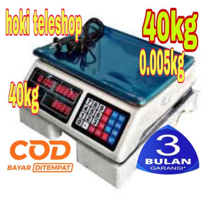 Jual timbangan digital barang/laundry/sembako/serba guna 30kg x5g | Shopee Indonesia