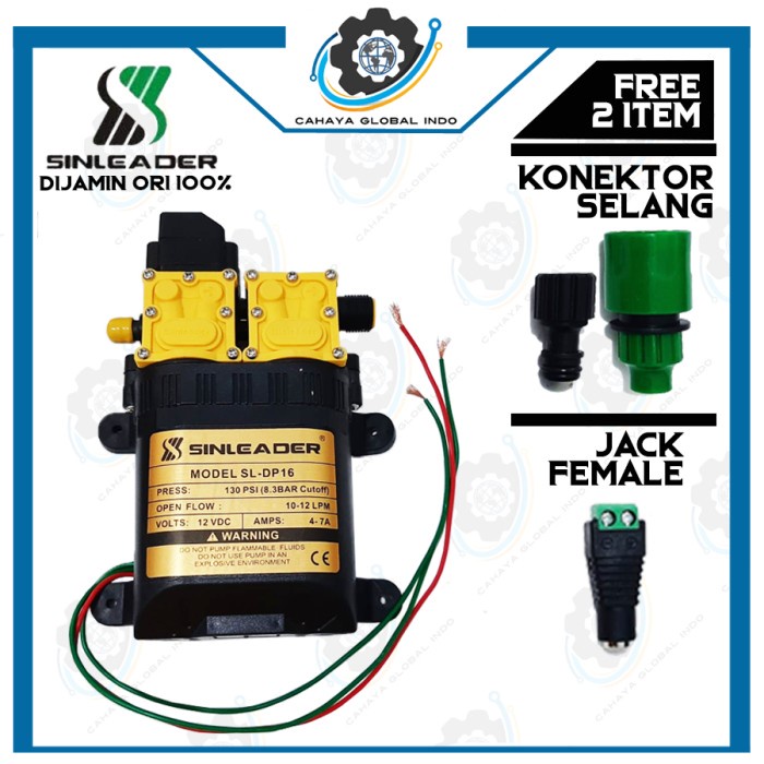 Jual Pompa DC Dua Tabung Dual Core / Pompa DC 2 Tabung Kencang Kuat ...